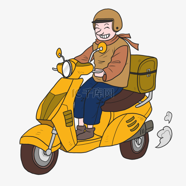 卡通人物快递送货员素材图片免费下载-千库网