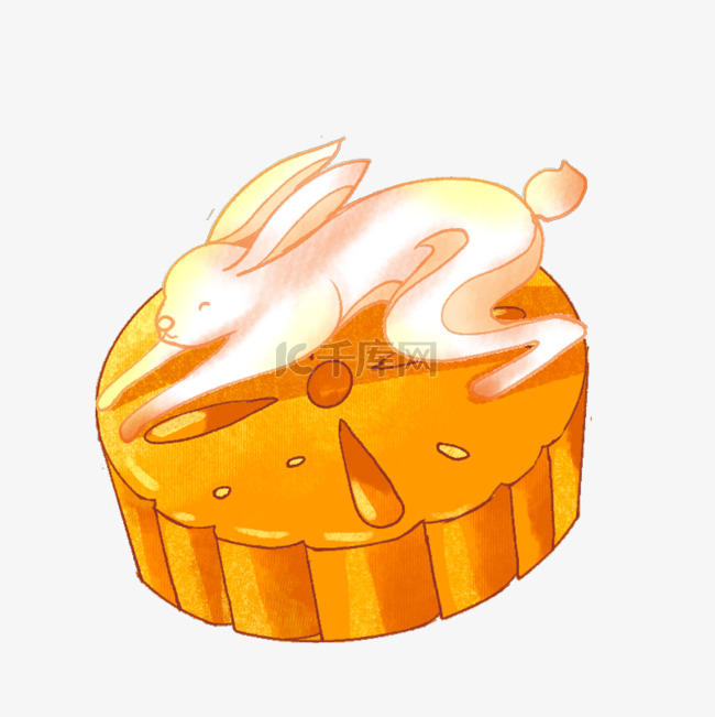 中秋节玉兔月饼传统美食素材图片免费下载-千库网