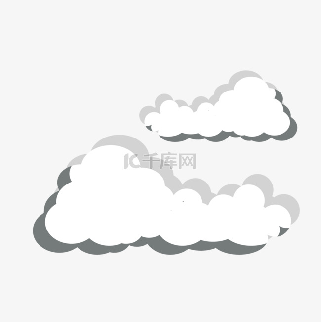 手绘卡通云素材图片免费下载-千库网