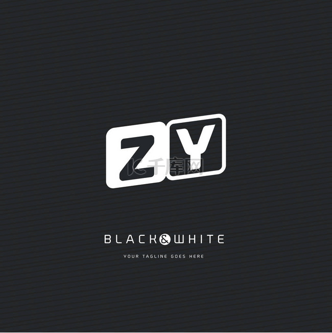Zy 字母标志名片 素材图片免费下载-千库网