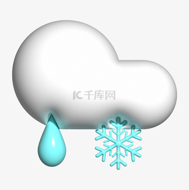 AI膨胀风雨夹雪天气图标素材图片免费下载-千库网