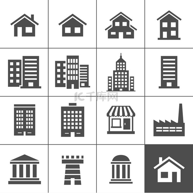 建筑物图标素材图片免费下载-千库网
