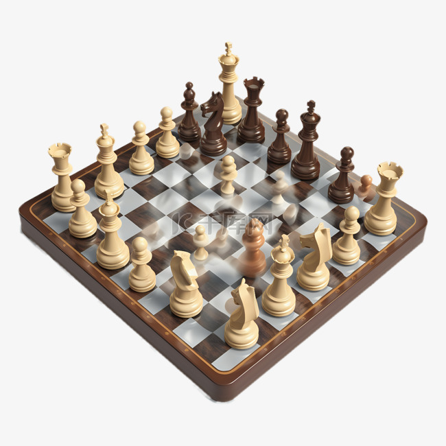 卡通扁平风格国际象棋素材图片免费下载-千库网