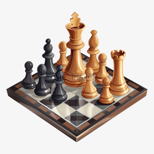 扁平风格国际象棋素材图片免费下载-千库网