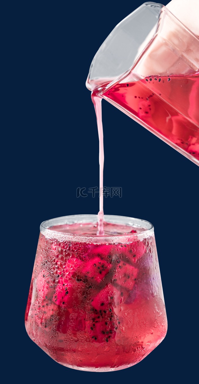 冷饮果汁火龙果汁素材图片免费下载-千库网