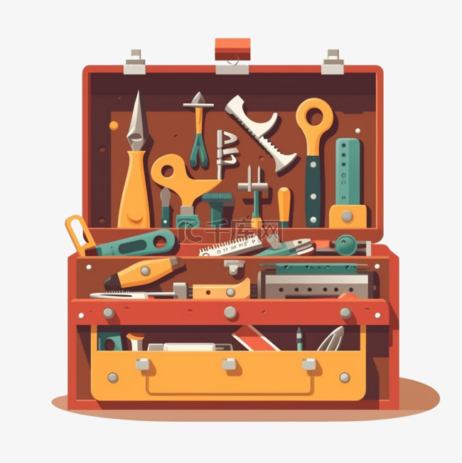 工具箱扁平风家用卡通手绘免扣素材图片免费下载-千库网
