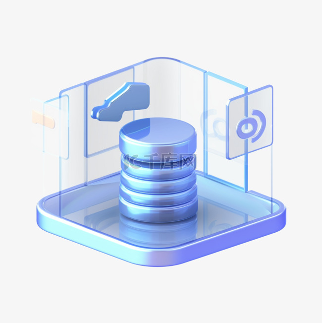 3D数据科技互联网商务图标免抠元素素材图片免费下载-千库网