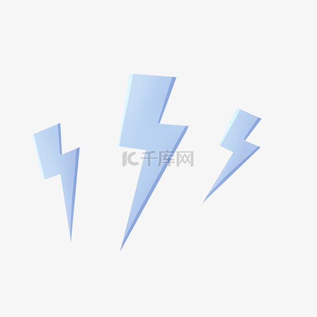 卡通手绘闪电电闪雷鸣素材图片免费下载-千库网