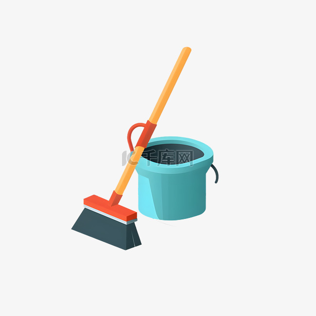 简约风格清洁工具素材图片免费下载-千库网