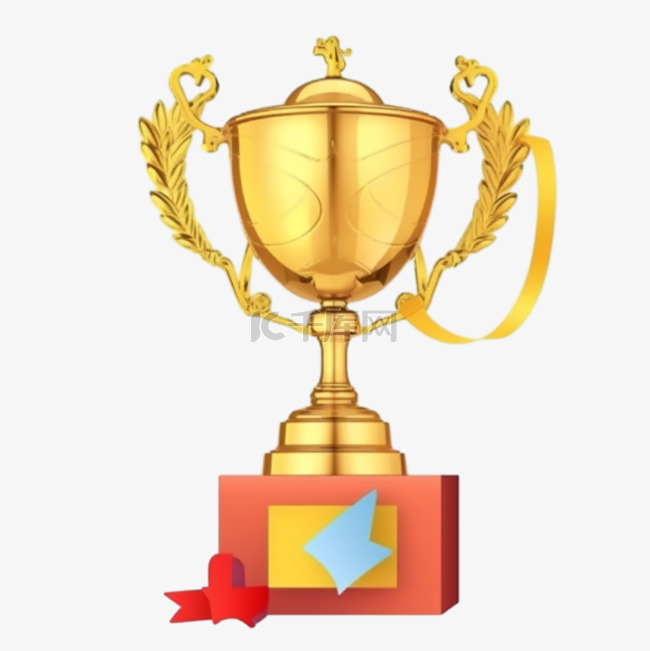 卡通手绘冠军奖杯素材图片免费下载-千库网