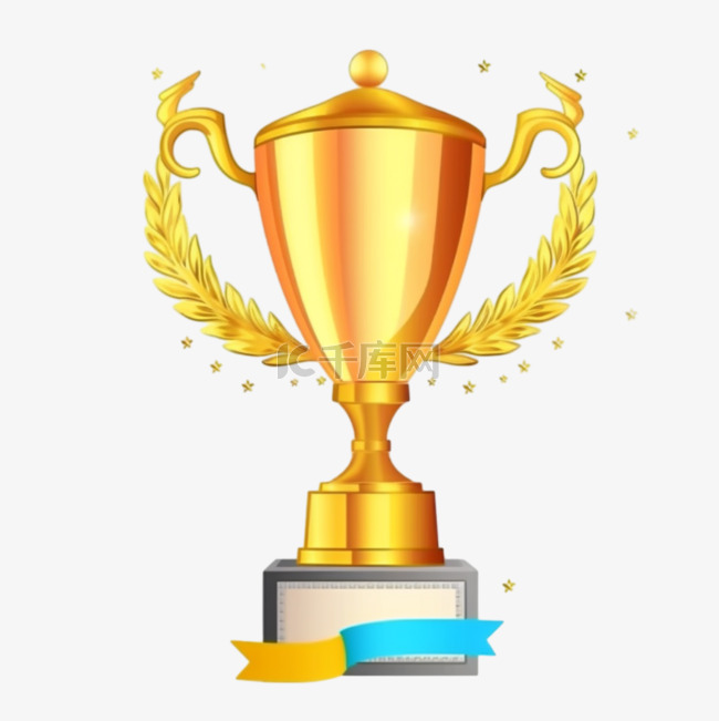 卡通手绘冠军奖杯素材图片免费下载-千库网