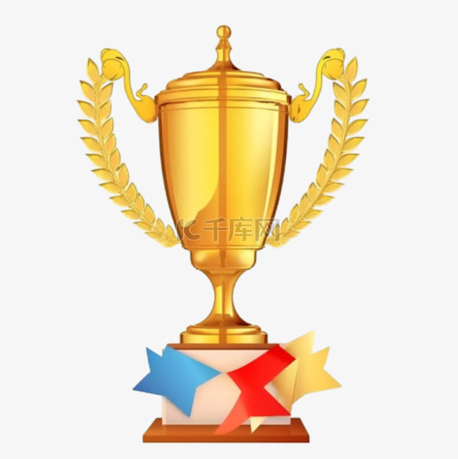 卡通手绘冠军奖杯素材图片免费下载-千库网