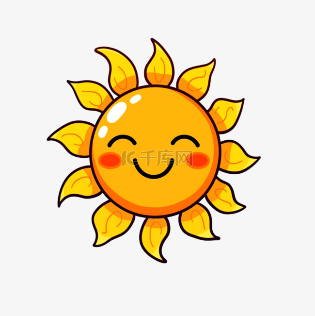 卡通元素简笔画太阳手绘素材图片免费下载-千库网