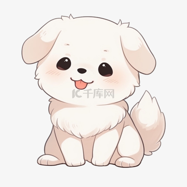 可爱的小狗卡通元素素材图片免费下载-千库网