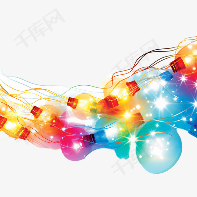 圣诞灯素材图片免费下载-千库网