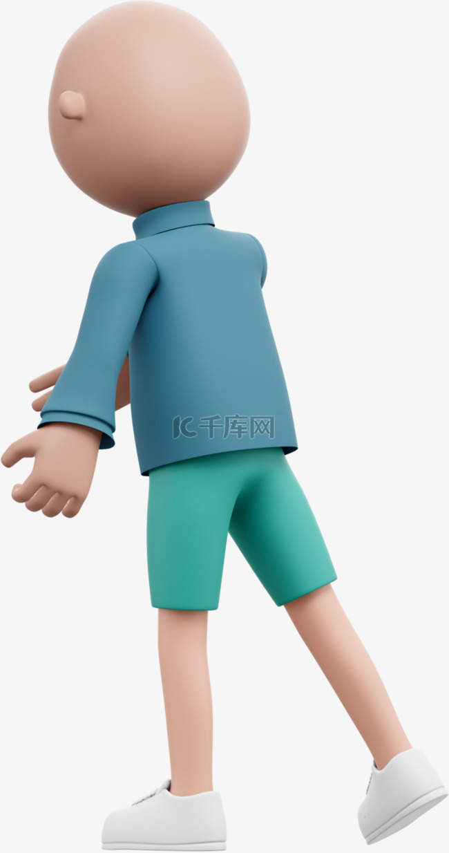 帅气男人向前走姿势素材图片免费下载-千库网