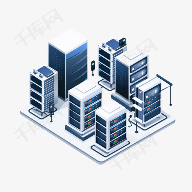 计算机技术等轴测图标、服务器机房、数字设备组、设计元素、PC笔记本电脑素材图片免费下载-千库网