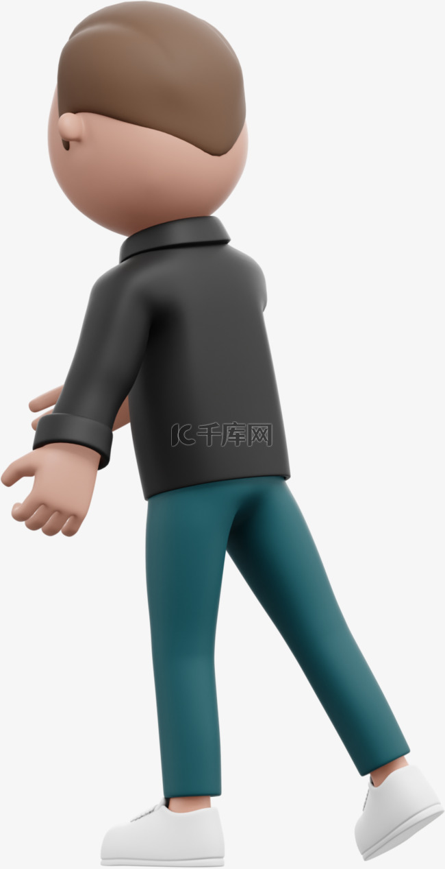 帅气男人向前行动感姿势展现素材图片免费下载-千库网