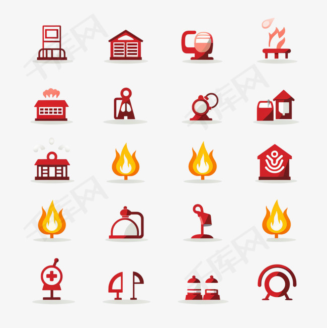Fire ICON集合素材图片免费下载-千库网
