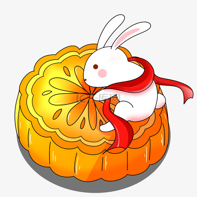 中秋节月饼玉兔素材图片免费下载-千库网