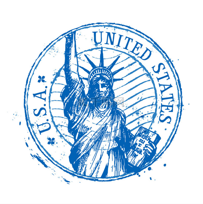 USA vector logo design template. United States or statue of liberty ...