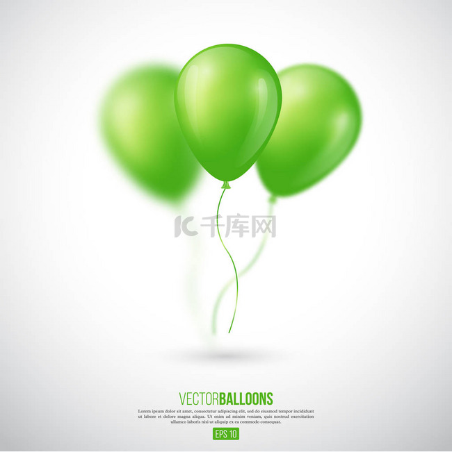 Realistic 3D glossy ballons.素材图片免费下载-千库网