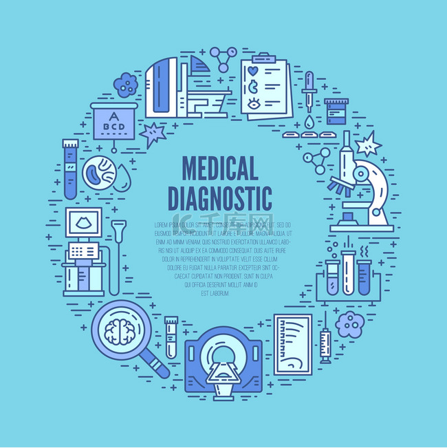 Medical Check-Up design elements素材图片免费下载-千库网
