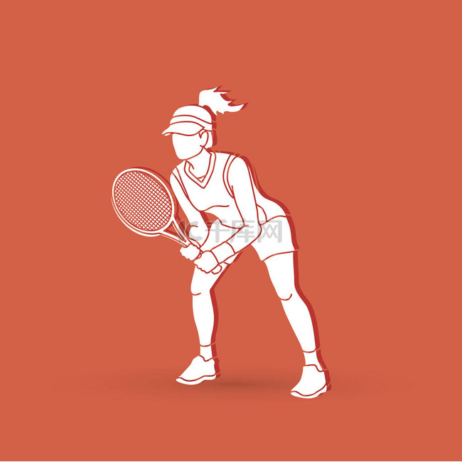 Tennis player action , Woman play tennis 素材图片免费下载-千库网