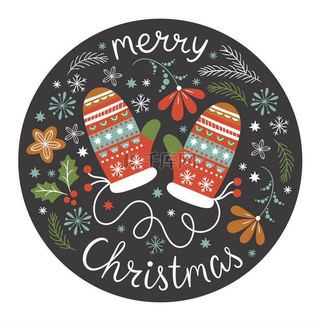 圣诞贺卡素材图片免费下载-千库网