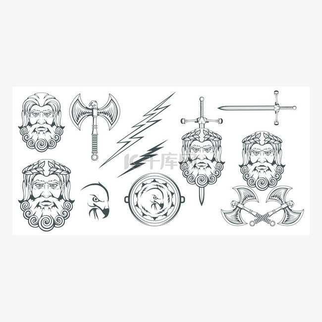 Zeus - the ancient Greek god of heaven, thunder and lightning. Greek ...