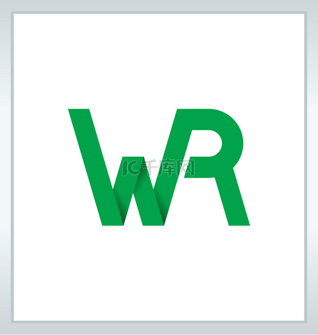 现代 minimalis 初始徽标 Wr素材图片免费下载-千库网