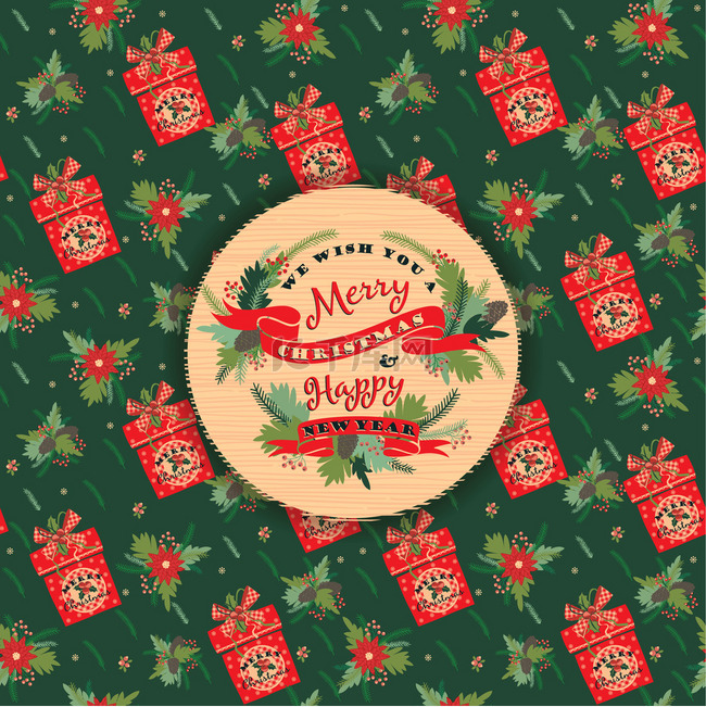 圣诞快乐，新年快乐.素材图片免费下载-千库网