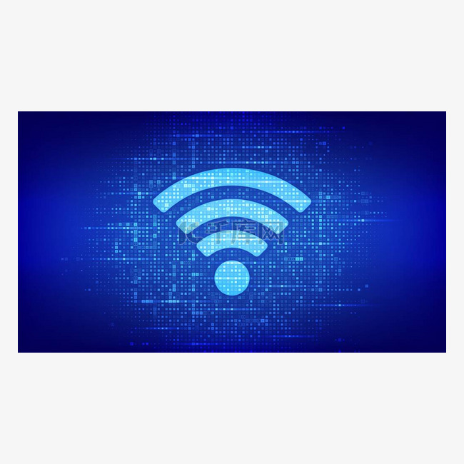 Wi-Fi网络图标。低的多抽象Wi-Fi标志。无线局域网接入,无线热点信号符号.移动连接区域。数据传输。路由器或移动传输。3D多边形矢量图解 ...