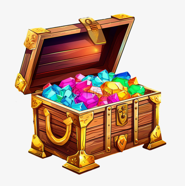 游戏图标真实宝箱免扣元素装饰素材图片免费下载-千库网