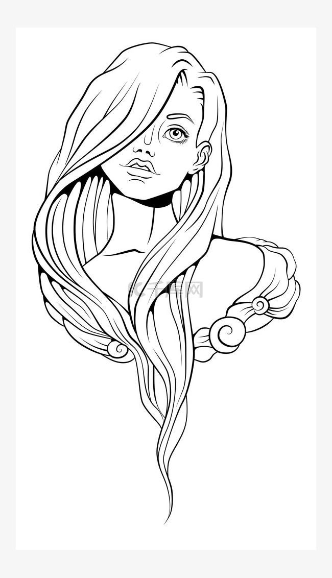 line lady 01素材图片免费下载-千库网