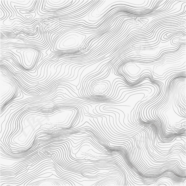 地形等高线映射无缝图案。素材图片免费下载-千库网