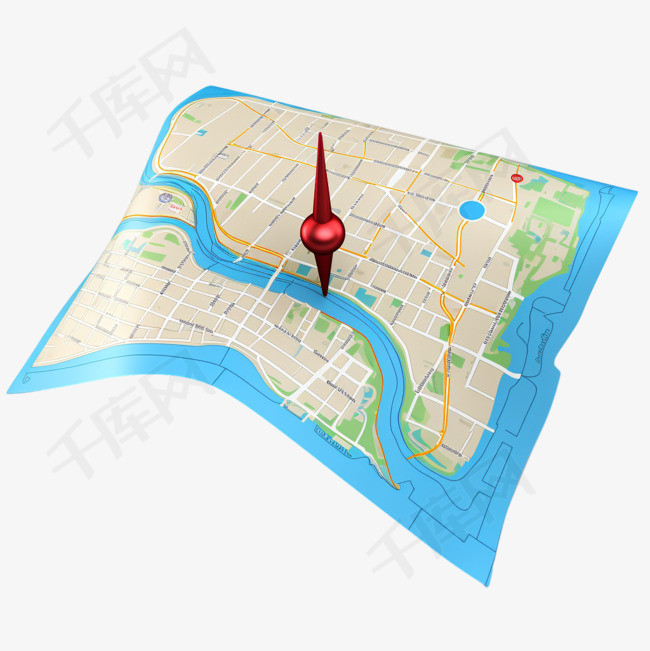 带地图的位置标记素材图片免费下载-千库网