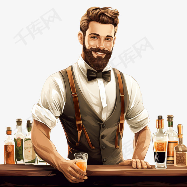 调酒师素材图片免费下载-千库网