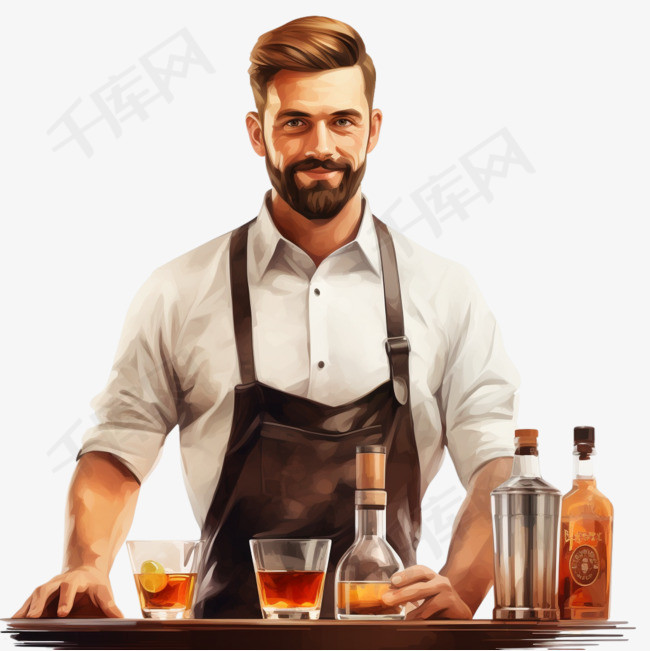 调酒师素材图片免费下载-千库网