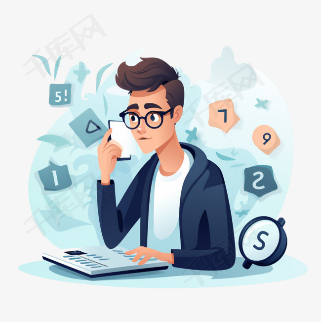 学生想出解决数学问题的方法素材图片免费下载-千库网