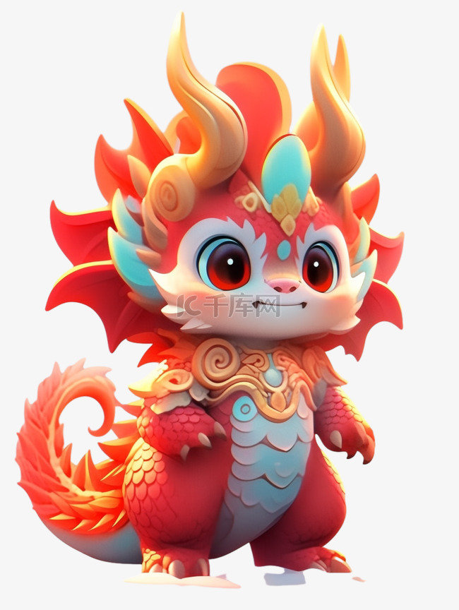 卡通龙可爱超萌可爱龙宝宝素材图片免费下载-千库网