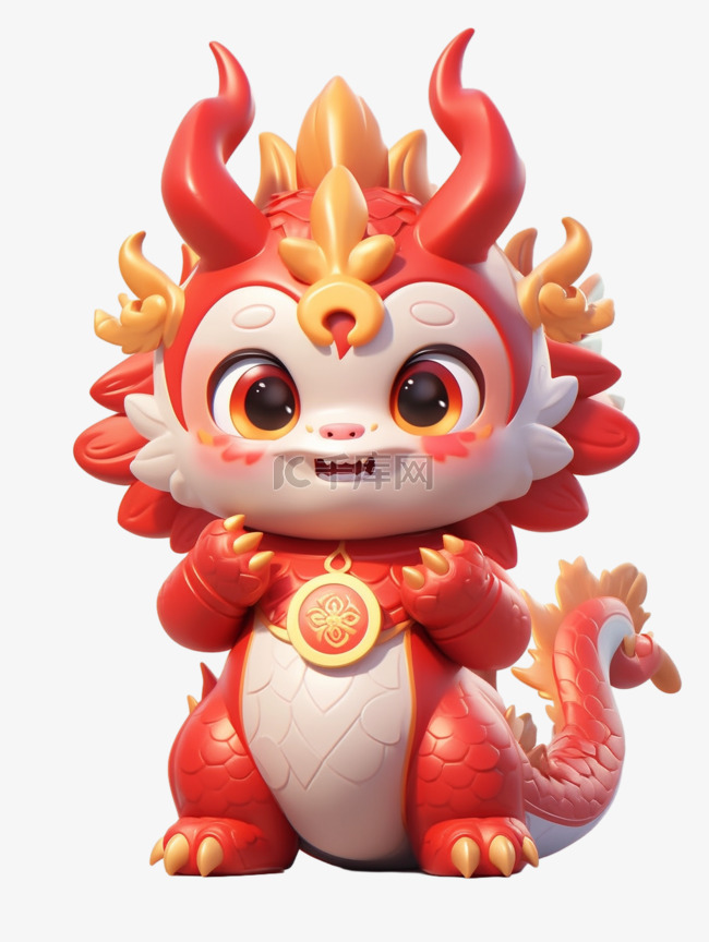 龙年卡通龙形象手绘3素材图片免费下载-千库网