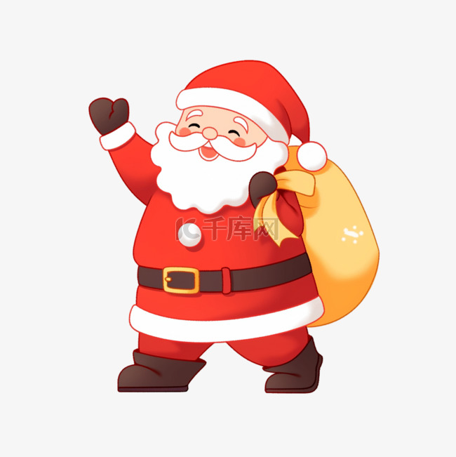 圣诞节圣诞老人卡通手绘元素素材图片免费下载-千库网
