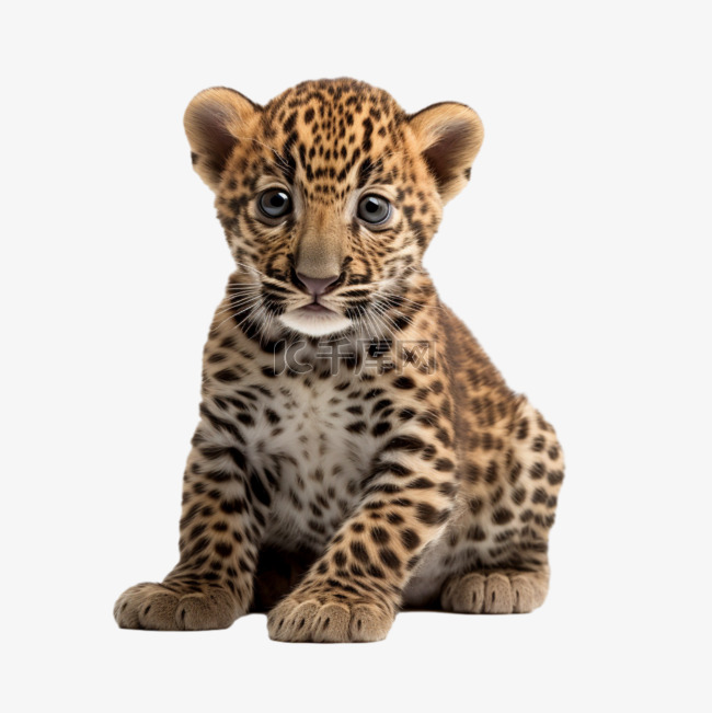 质感金钱豹动物元素立体免抠图案素材图片免费下载-千库网