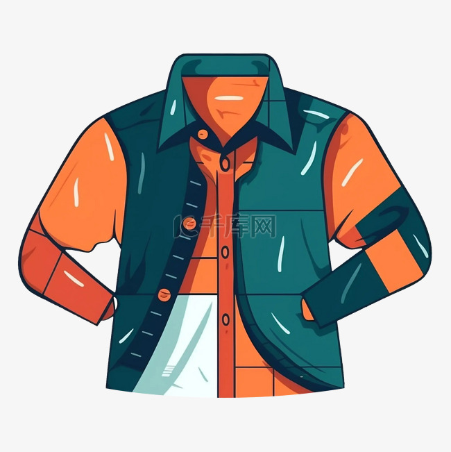 衬衫长袖卡通图案素材图片免费下载-千库网