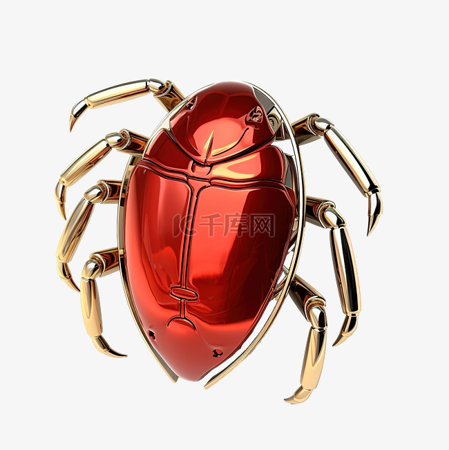 3d 插图互联网安全 web bug素材图片免费下载-千库网