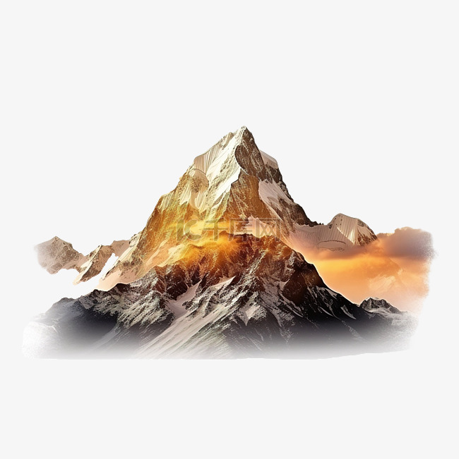 山与光效果素材图片免费下载-千库网