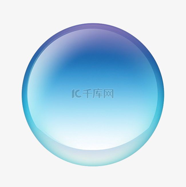蓝色渐变png元素素材图片免费下载-千库网