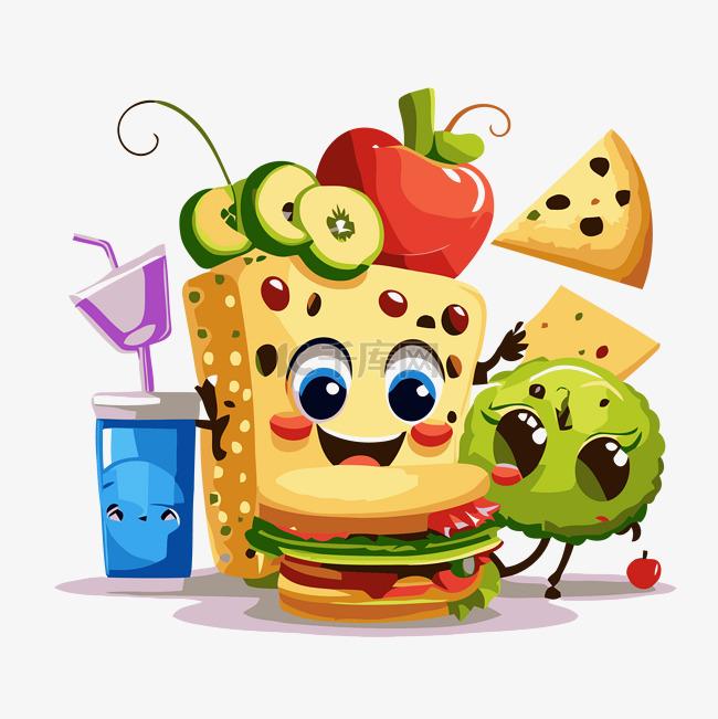 午饭吃什么 向量素材图片免费下载-千库网
