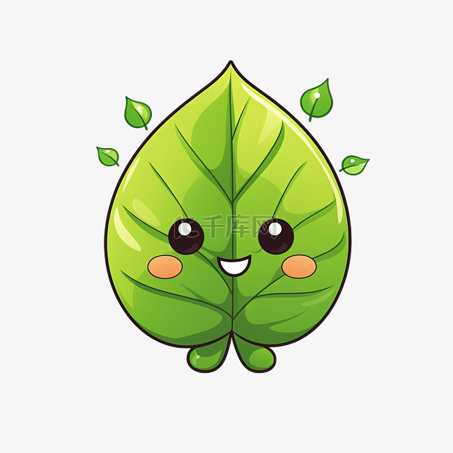 可爱的叶子卡通素材图片免费下载-千库网